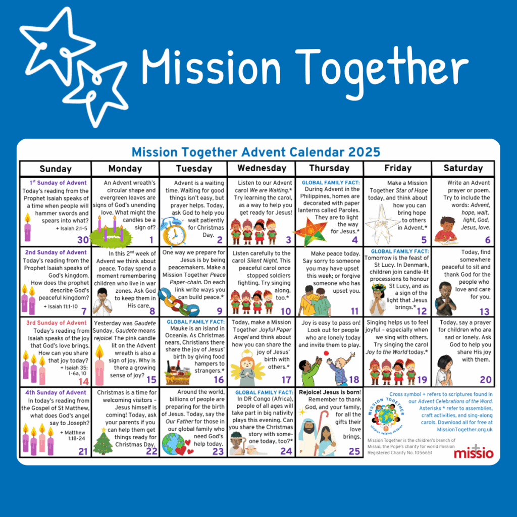 Mission Together Advent Calendar - Missio